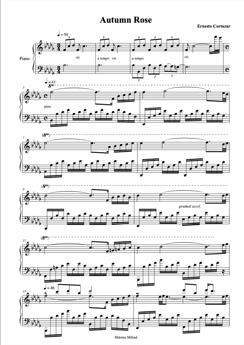 Ernesto Cortazar Autumn Rose Sheet Music Downloads