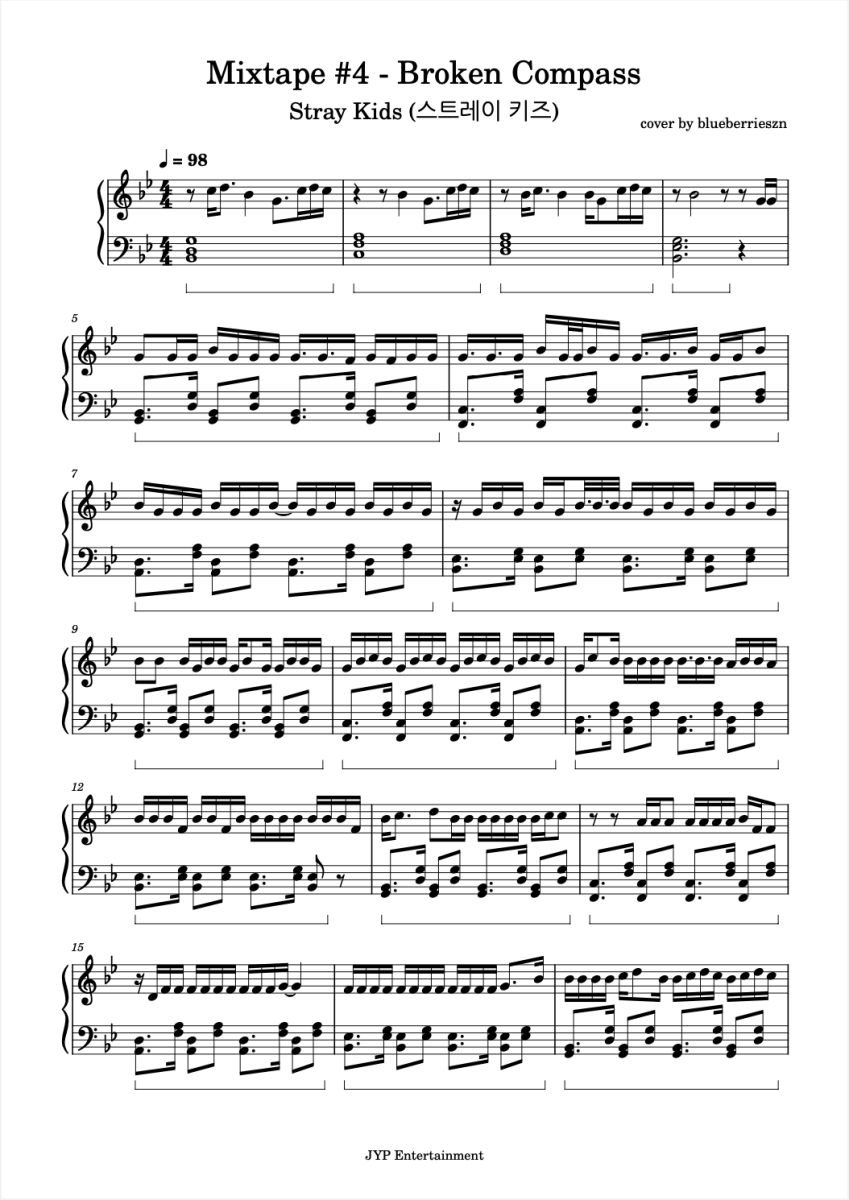Stray Kids Broken Compass Sheet Music Downloads