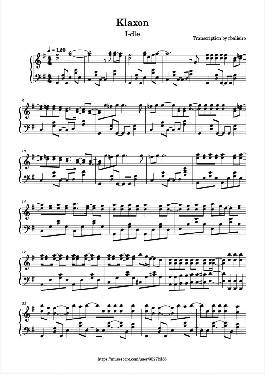 I-DLE Klaxon Sheet Music Downloads