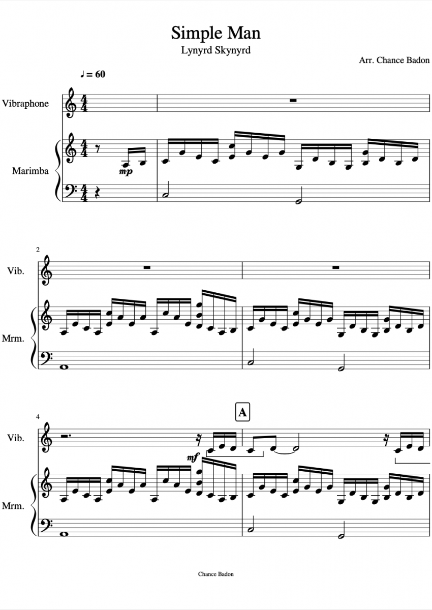 Lynyrd Skynyrd Simple Man Sheet Music Downloads