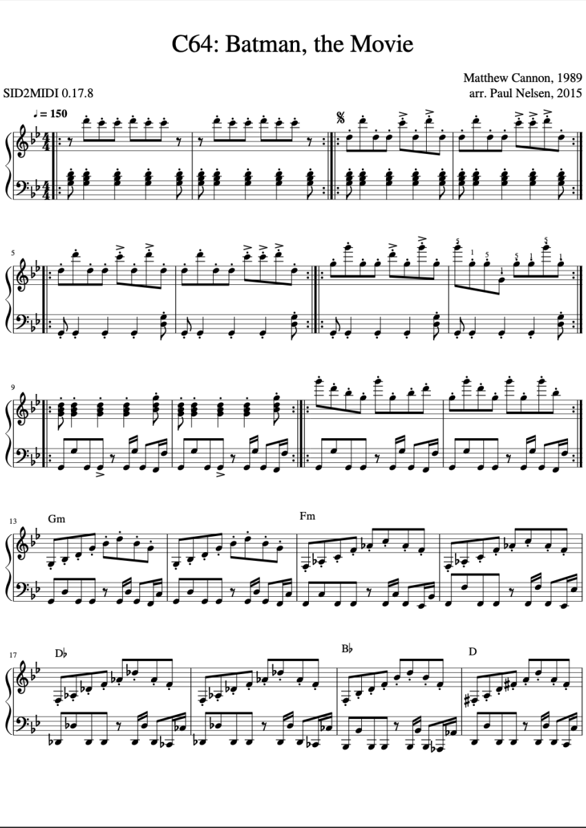 Danny Elfman Batman Theme Sheet Music Downloads