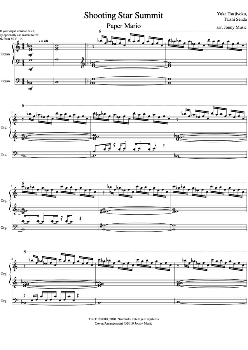 Yuka Tsujiyoko Shooting Star Summit Sheet Music Downloads